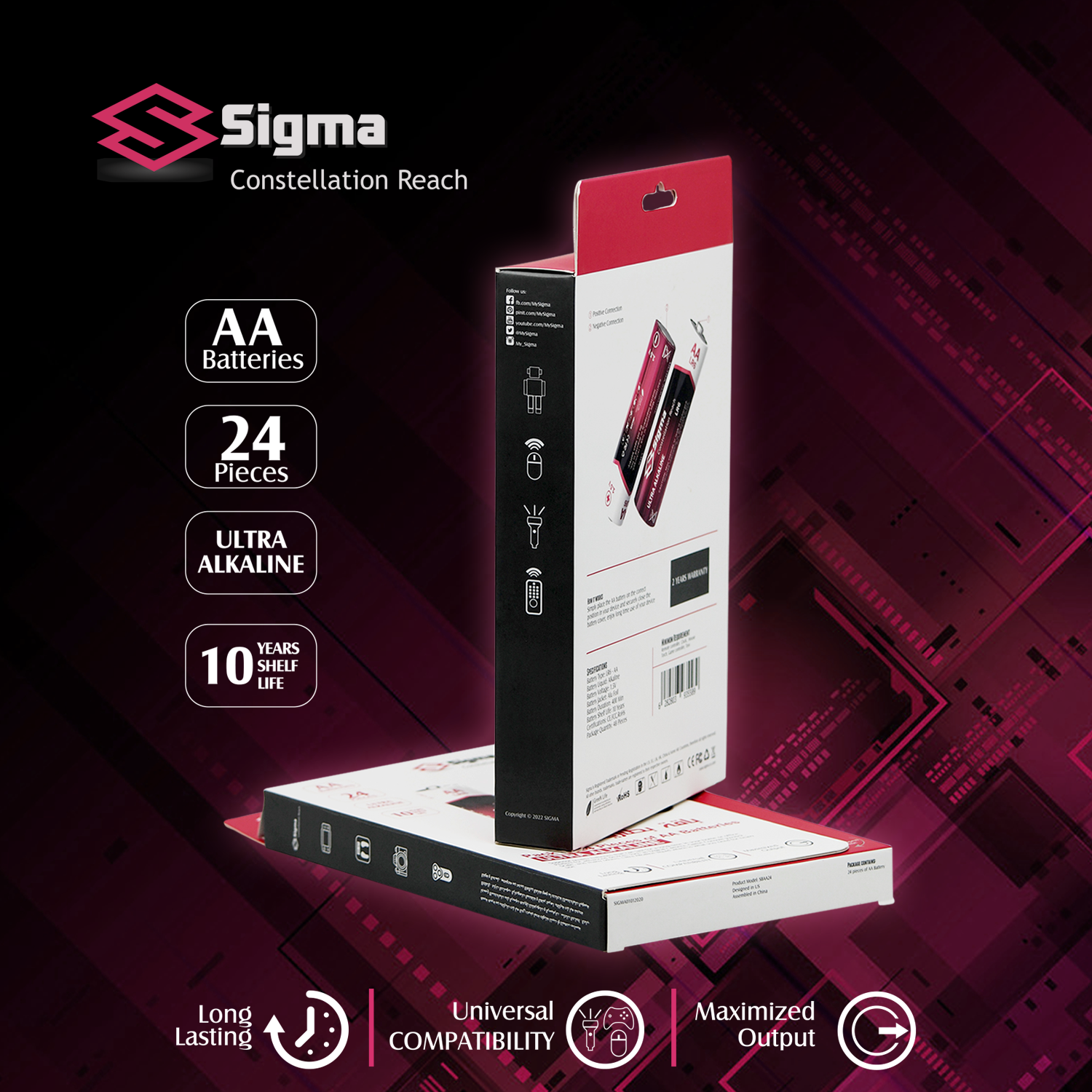 Power :: 24 Pieces of AA Batteries - Sigma | Phone Accessories | Power ...